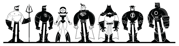 Diego Riselli 正义联盟英雄组合简约风_书画_央视网(cctv.com)