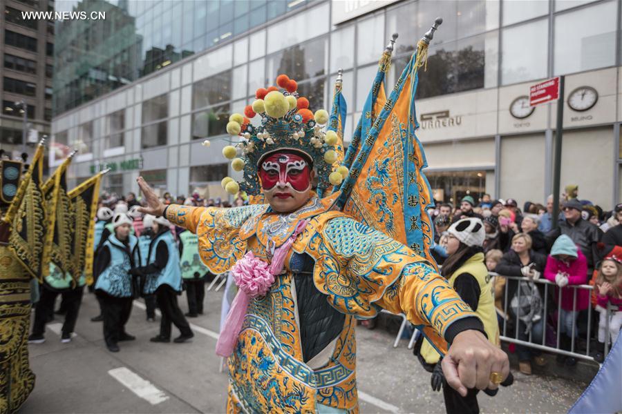 Chinese float premiers at Macy's Thanksgiving parade - CCTV News - CCTV ...